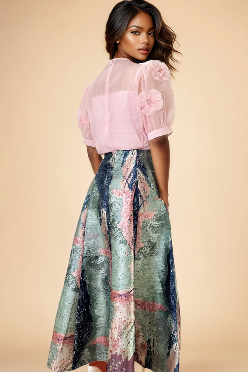 CH0086 A-LINE MAXI SKIRT – N by Nancy