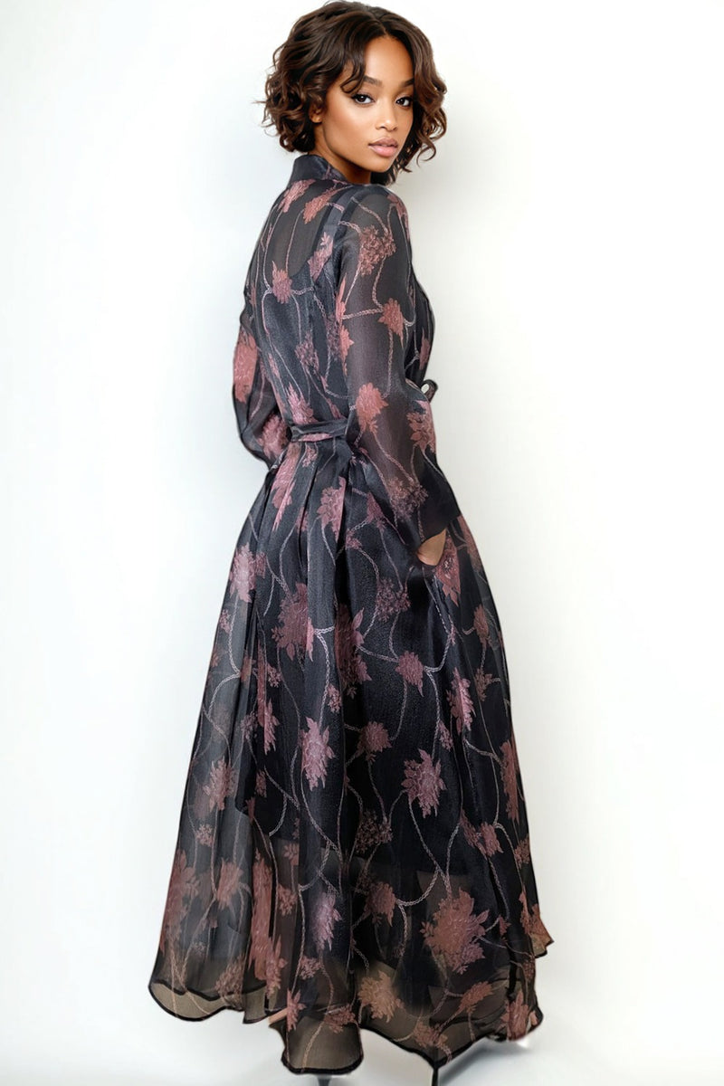 T2583 CHAIN PRINT MAXI DRESS – N by Nancy