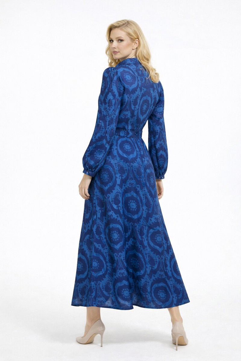 NY0032 ELEGANT FLAIR BELT DRESS – N by Nancy