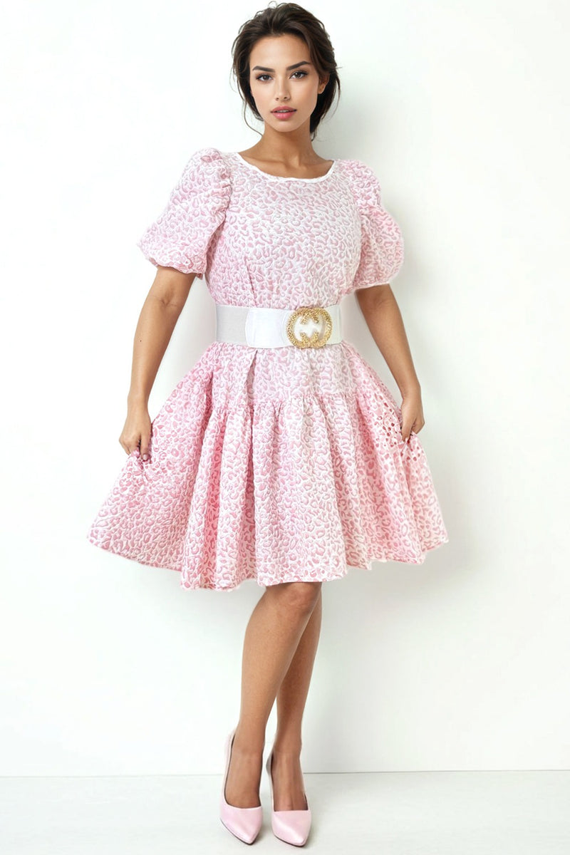 VX1016 PUFF SLEEVE MINI DRESS – N by Nancy