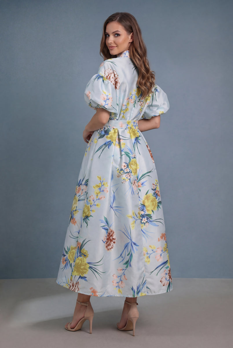 T2471 SOFT BLOOM MAXI DRESS – N by Nancy